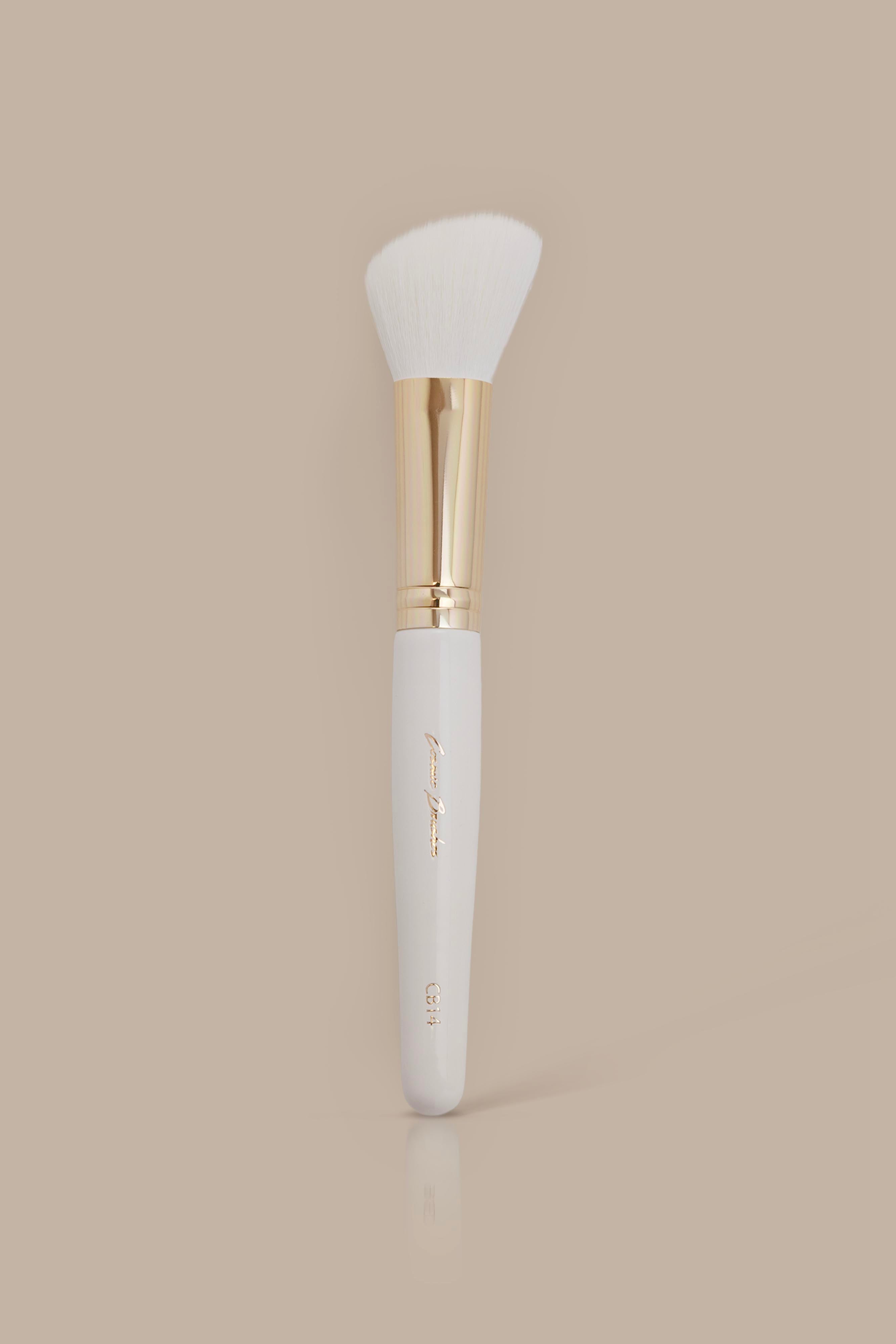 CB14 Angled Face Brush - Ivory – Cosmic Brushes